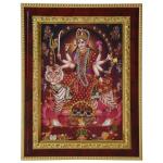 Buy VS Creations Goddess Nav Durga Photo Frame with American Diamond ...