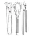 Buy Oc9 Stainless Steel Pakkad & Egg Whisk & Roti Chimta for Kitchen ...