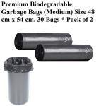 Buy PAYSAR 19'' x 21" inch Medium Size Garbage Bags/Dust Bin Bags (Pack of 2 Rolls, Per Roll 30 ...