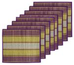 Buy SUBHRA TEXTILE Handcrafted River Grass 18 x 18 Inches Purple Floor ...