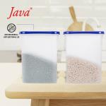 Buy JAVA - 2000 ml Plastic Grocery Container (Pack of 2, Blue) Online ...