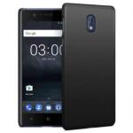 Buy MULTRONICS Black Rubber Back Case Cover Compaitible With Nokia 3 ...