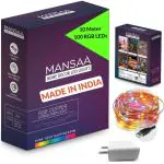 Buy MANSAA USB LED String Light | 10 Meter 100 LEDs | Multicolor | With ...