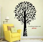 Buy Lanstick Vinyl Multicolor Black Tree Sticker Self Adhesive Wall ...