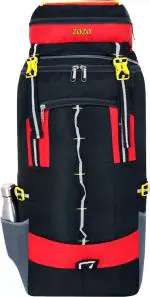 Buy ZOZO BAGS Red and Black Polyester Travel Rucksack - 70 L Online at ...