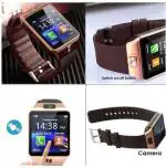Buy IMMUTABLE Dz09 Bluetooth Smartwatch With Sim Card Slot Callinng Function N90 With Brown ...