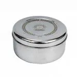 Buy Stardom Stainless Steel Shaped Roti Dabba with Lid 2750 ml Online ...