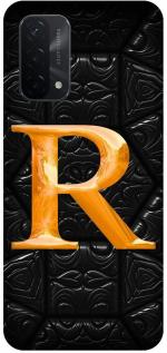 Buy Zepboom Oppo A74 5G, Cph2263 Gold Plastic R Alphabet Printed Dual ...