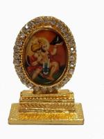 Buy Astroghar Metal Hanuman Ji Statue Golden Finished With Jerkin ...