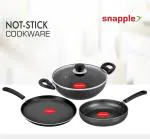Buy Snapple Ruby Non Stick Kitchen Combo Gift Set Pack of 4 Non-Stick ...