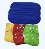 Buy Maalove Adjustable Washable Reusable Baby Cloth Diapers with Free ...
