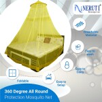 Buy Neruti Enterprise Mosquito Net for Double Bed, King-Size, Round ...