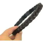 Buy Clixfox Women and Girls Brown Synthetic Plastic Plait Braid Wig ...