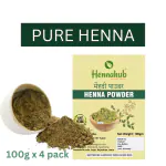 Buy Henna Hub Rajasthani Heena Powder Pure and Natural 100g x 4 pack ...