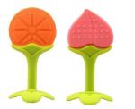 Buy Gilli Shopee Orage And Peach Silicone Fruit Shape Teether Combo For ...