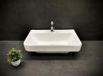 Buy DELTA SANITARYWARE White Ceramic Table Top And Wall Mount Washbasin ...