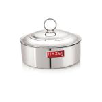 Buy HAZEL Stainless Steel Serving Casserole Flat Bottom Roti Chapati ...