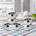 Buy IDEAL PRIME Durable Double Wall Stainless Steel Matka Shape Cup Set ...