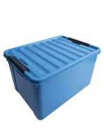 Buy Lock & Lock Inplus Rectangle Blue Plastic Easy Clip Storage Box 40 ...