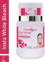 Buy GLAMBERG Insta White Bleach Cream With Activator, 1000 G (Pack Of 2 ...