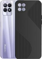 Buy HUPSHY Back Cover For Realme 8i (Black, Silicon, Pack Of: 1) Online ...