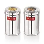 Buy HAZEL Stainless Steel Kitchen Container with Transparent Lid | Top ...