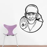 Buy Decor Villa Wall Sticker ( Sai baba ,Surface Covering Area 23 x 26 ...