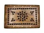 Buy Sheesham Wood Hand Carved Jaali Box with Brass Inlay Online at Best ...