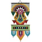 Buy VARUNAVI Cotton Handloom Sun Wall Hanging Tapestry (18 inch X 32 ...