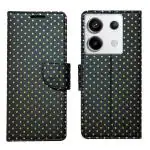 Buy Dhar Flips Black Dot Flip Cover for REDMI NOTE 13 PRO 5G | Magnetic ...