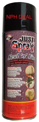 Buy JUST SPRAY Black Instant Seal N Fix Waterproofing and Repair Spray ...