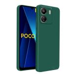 Buy Knotyy Ultra Soft Rubberised Back Cover for Poco C65 | Inner Velvet ...