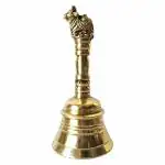 Buy GURU JEE Brass Ghanti Nandi Cow Ghanti Small Hand Held Bell Musical ...