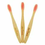 Buy Avino Plant-Based Bristles Bamboo Pink Tooth Brush Soft Natural ...