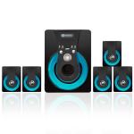 Buy WEBOOT 5.1-Channel 80 Watt 4" Woofer| 3" x 5 Speakers Bluetooth Home Theater- Blue Online at ...