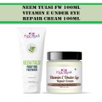 Buy Pink Root Neem Tulsi Facewash and Vitamin E Under Eye Cream - 200 ...
