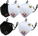 Buy Heenrgy Biotech Black, White Cotton Reusable Washable 3 Layer Cloth ...