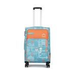 Buy uppercase 7100EST1TBL Blue Check-in Eco Soft 8 Wheel Trolley ...