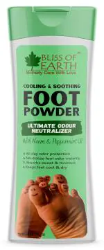 Buy Bliss of Earth Foot Powder With Neem & Peppermint Oil, Ultimate ...