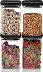 Buy GULMOX Unbreakable Air Tight Square Plastic Containers Set for ...