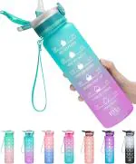 Buy DIVIDEX STORE unbreakable silicone water bottle 1 litre with ...