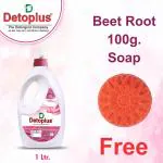Buy DETOPLUS Premium Power Plus Liquid Detergent (1L) And Beetroot Soap ...