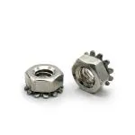 Buy RELY (Pcs-25) M6 Hex Hexagon K Nut with Kep Teeth washer K lock nut ...