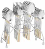 Buy FnS Midas Premium Stainless Steel 24 Karat Gold Plated Cutlery Set ...