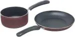 Buy Kreme Aluminium Non-Stick Coated Fry Pan And Sauce Pan (Combo Of 2 ...