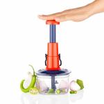Buy PLIZZO KITCHENWARE Round Kitchen push choper Vegetable Chopper ...