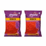 Buy Shasha Spices , Red Chilli Powder (Laal Mirch) - 500g x 2 Online at ...