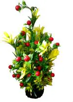 Buy Kaykon Green Cherry Blossom Artificial Flower With Pot Online at ...