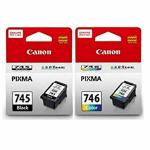 Buy Canon Combo of PG-745 Fine And CL-746 Ink Cartridge (PG-745Black:CL ...