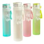 Buy Welour Glass Multicolor Hello Master Colourful Water Bottle - 500 ...